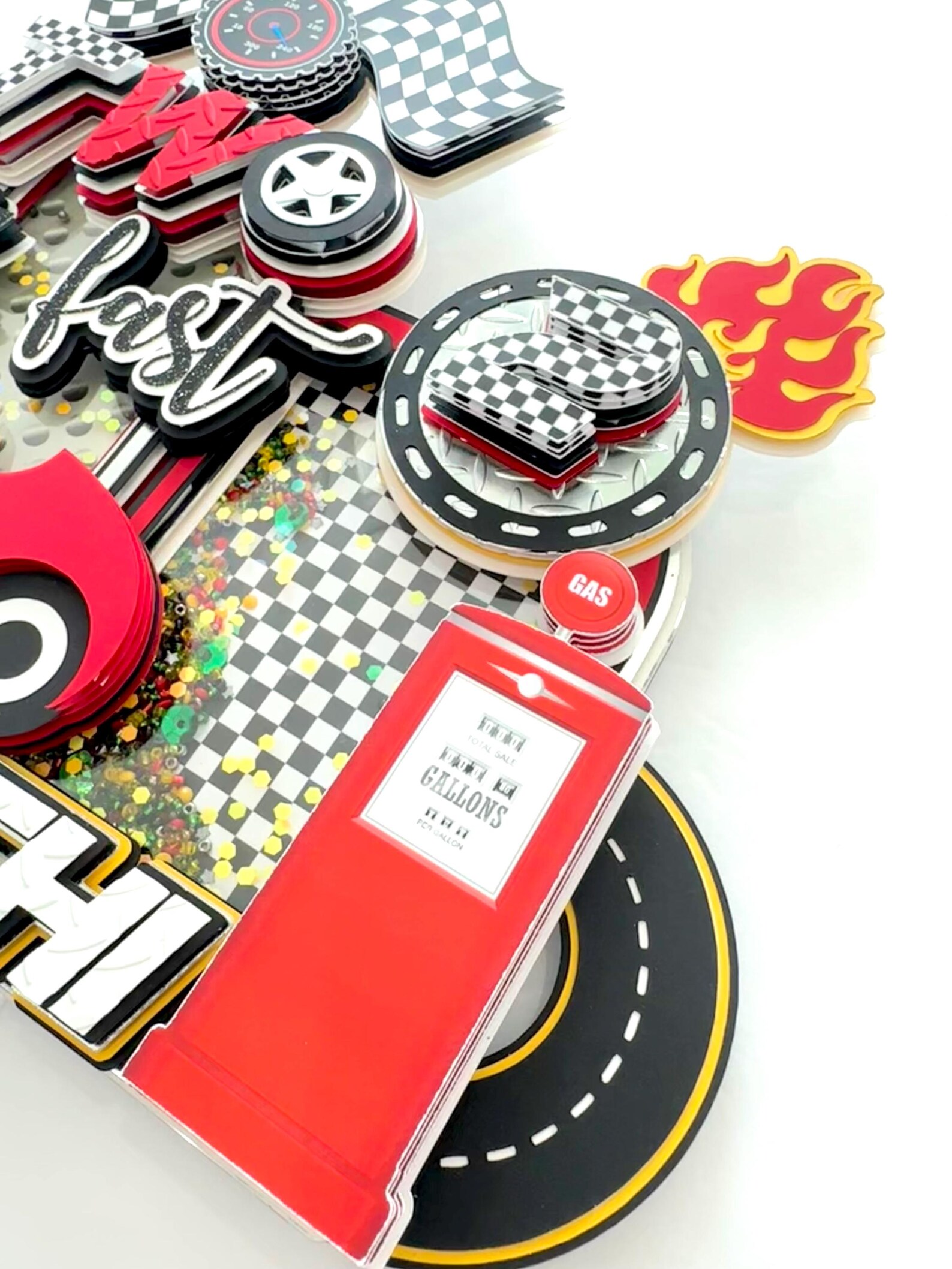 Race Car Cake Topper: 3D Birthday Party Decoration - Etsy