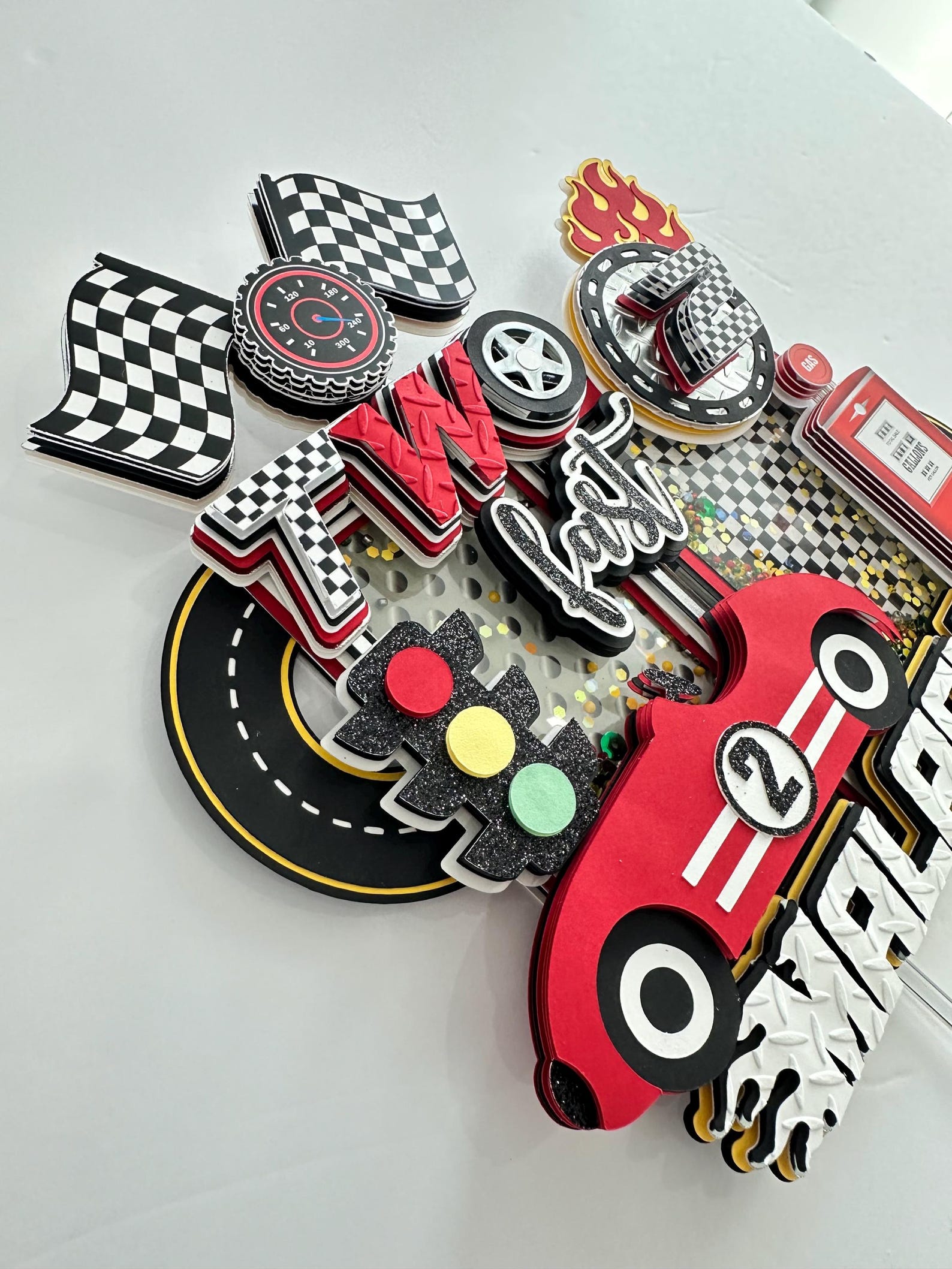 Race Car Cake Topper: 3D Birthday Party Decoration - Etsy