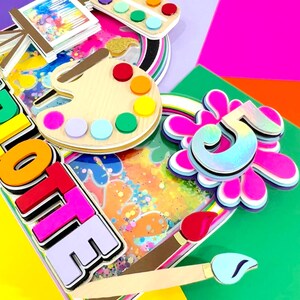 Personalized Artist Cake Topper: Art Paint Party Decor - Etsy