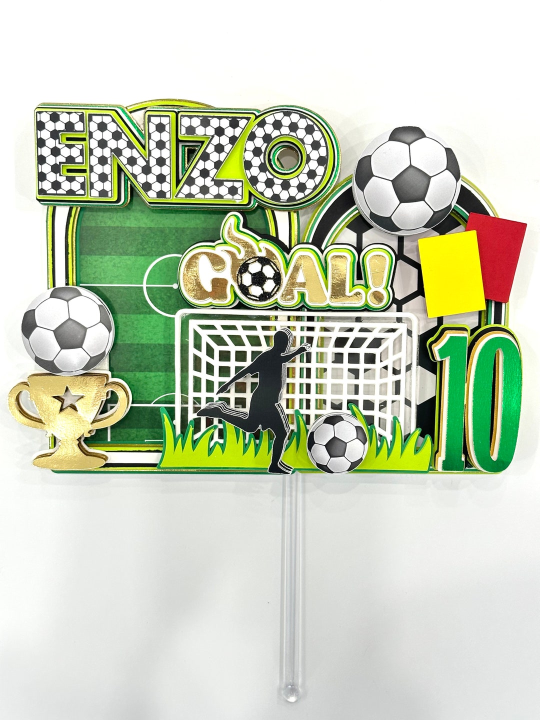 Soccer Cake Topper, Soccer Birthday, Soccer Birthday Decorations - Etsy