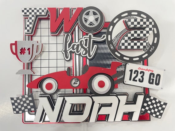 Car Cake Topper Race Car Cake Topper Car Birthday Party | Etsy