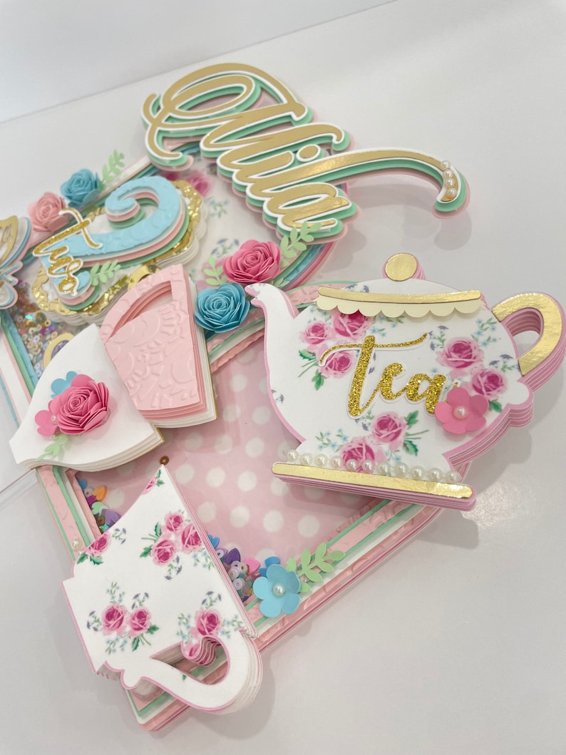 Tea Party Cake Topper/ Tea Party Birthday - Etsy