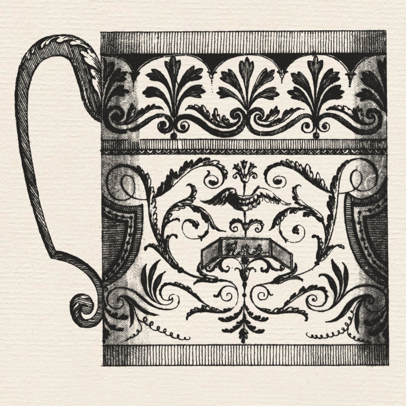 Vintage Teacup Print Teacup Poster Tea Wall Art Kitchen Art Print ...