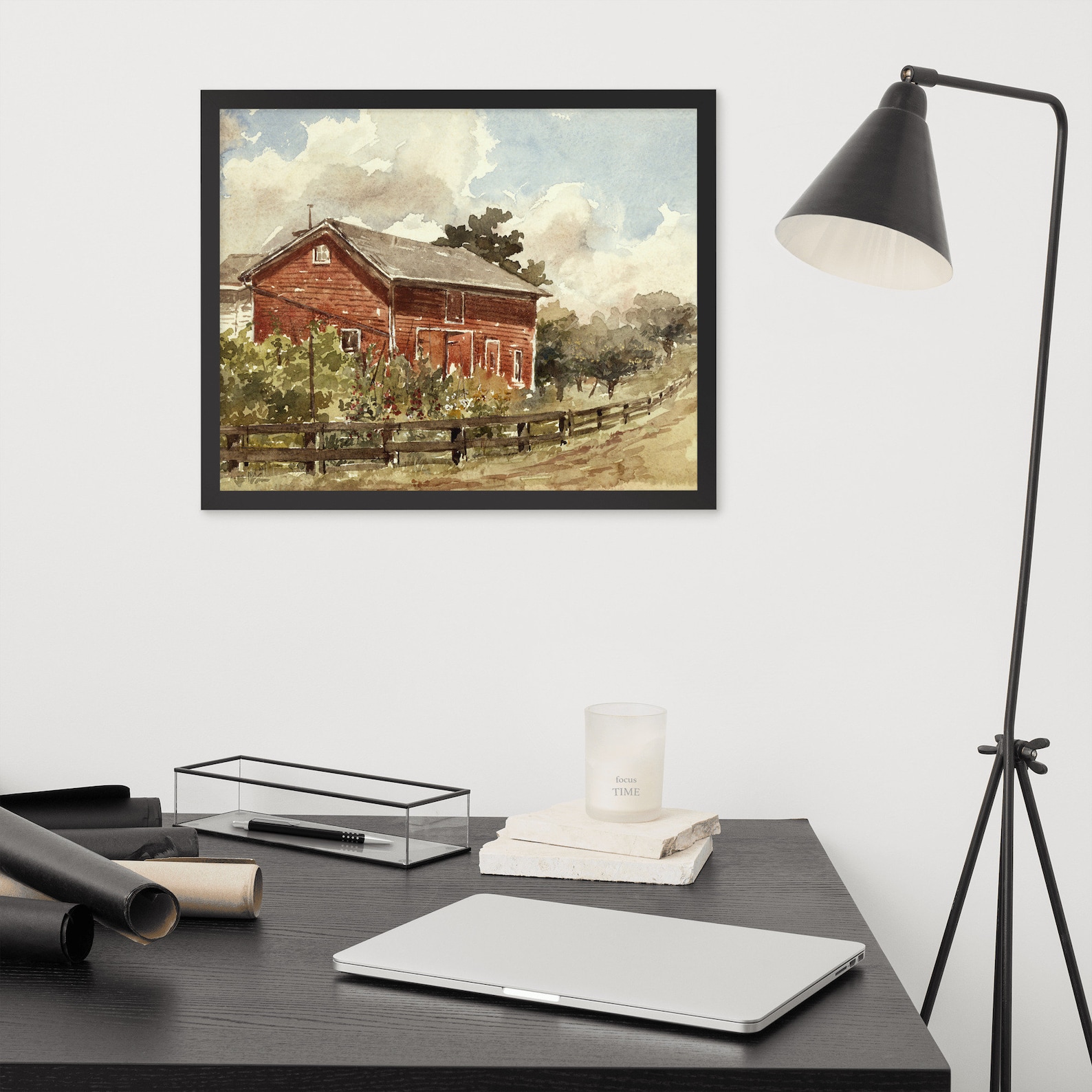 Old Barn Print Red Barn Print Rustic Barn Painting | Etsy