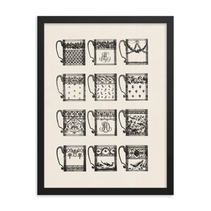 Vintage Teacup Print | Teacup Poster | Tea Wall Art | Kitchen Art Print ...