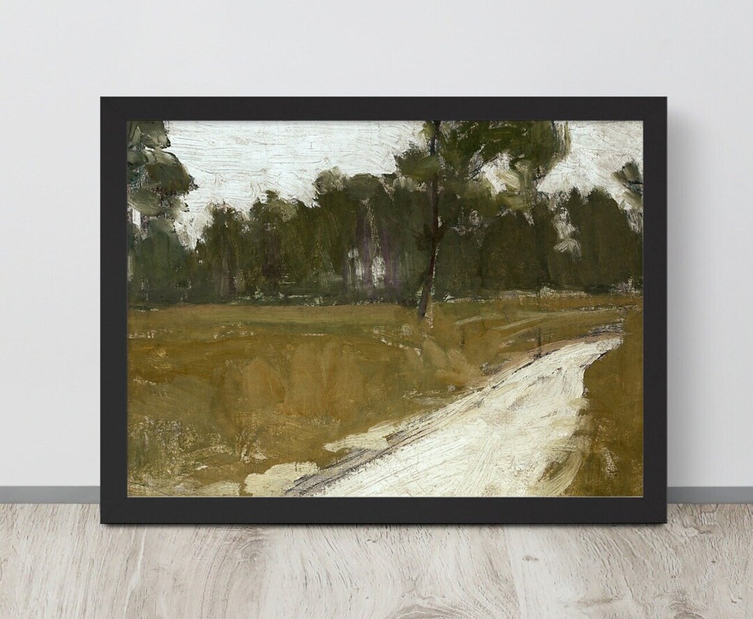 Country Lane Painting | Country Road Print | Countryside Painting ...