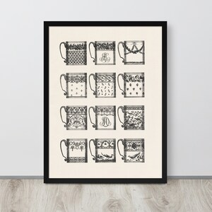 Vintage Teacup Print | Teacup Poster | Tea Wall Art | Kitchen Art Print ...