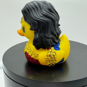 Custom Rubber Ducks Decorated With Rhinestones Bling Superhero Woman - Etsy