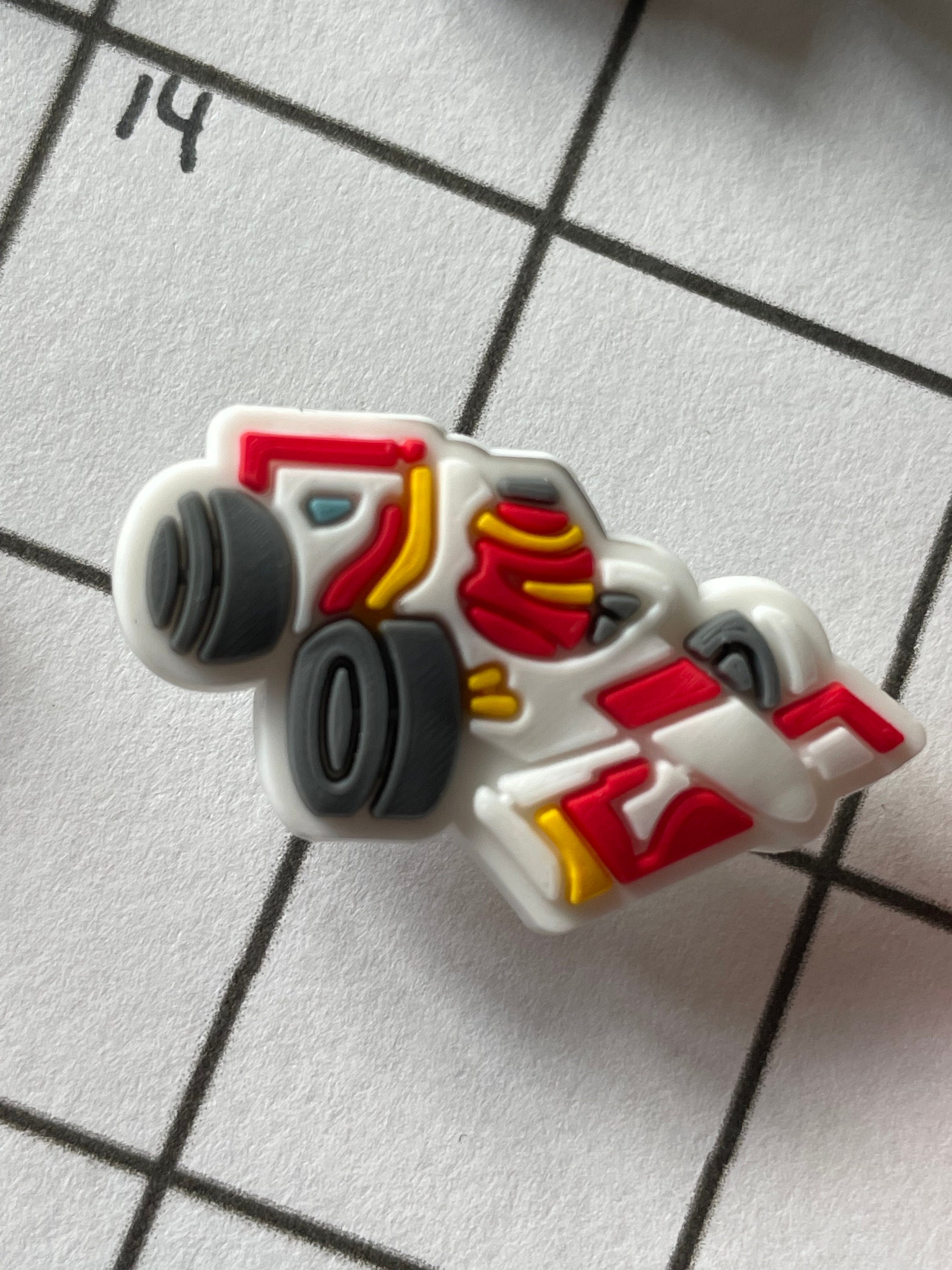 Racing Racecars Indycar Dragster Driver Trophy Car Charm for Shoes ...