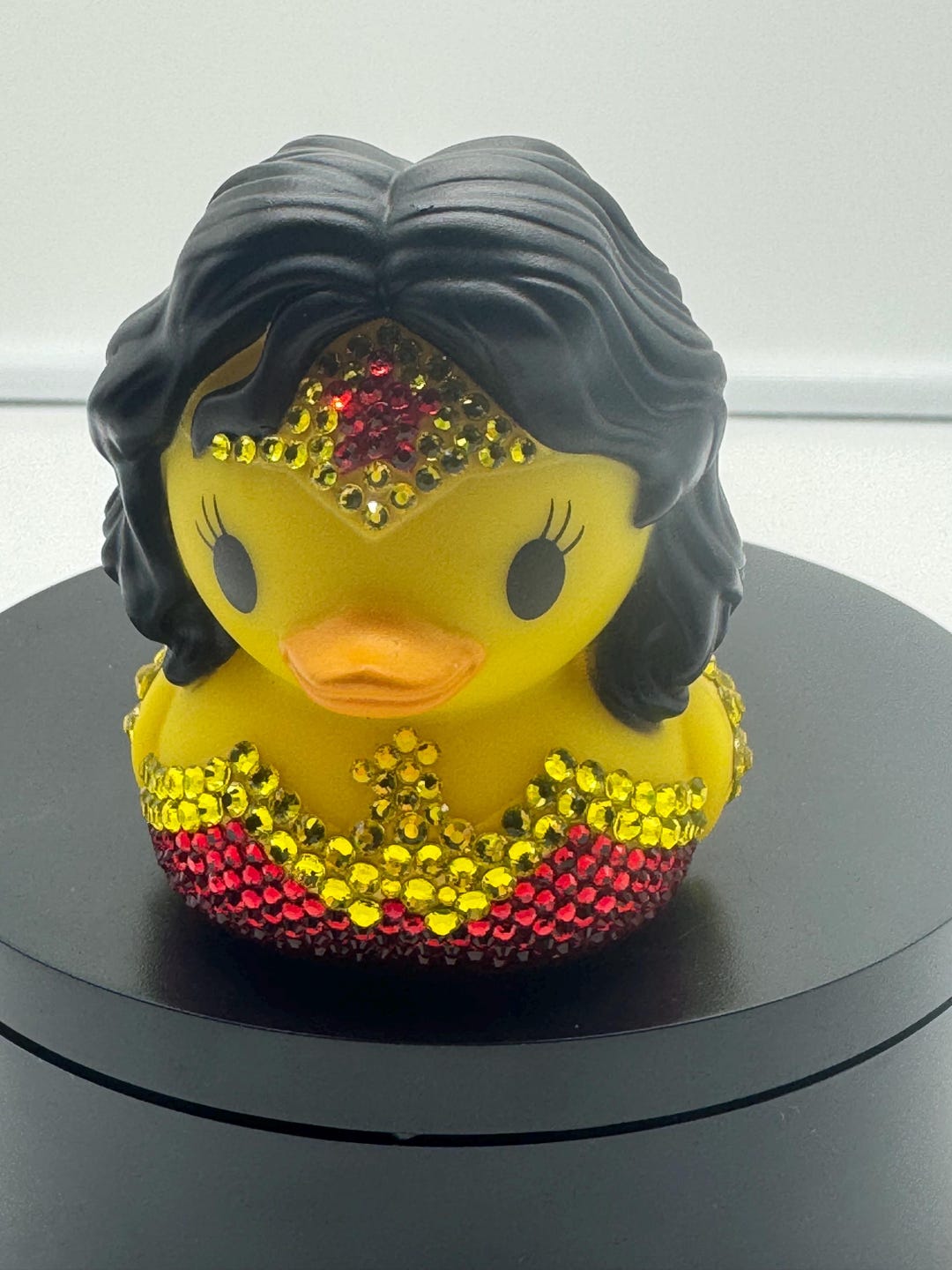 Custom Rubber Ducks Decorated With Rhinestones Bling Superhero Woman - Etsy