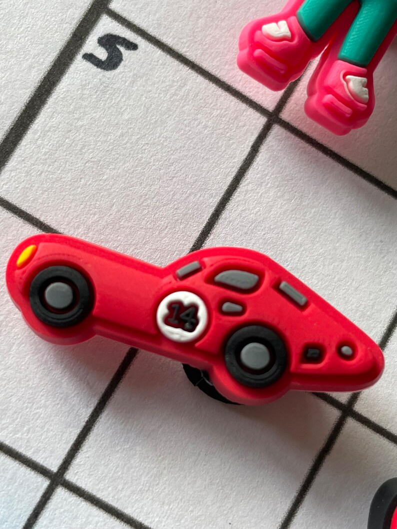 Racing Racecars Indycar Dragster Driver Trophy Car Charm for Shoes ...