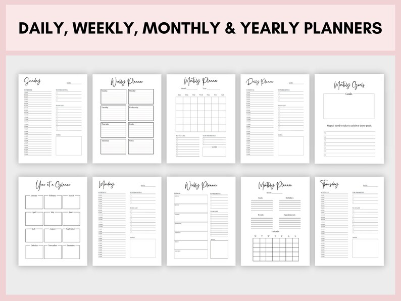 ADHD Planner, Adult ADHD Planner, ADHD Printable, Adhd Journal, Adhd ...
