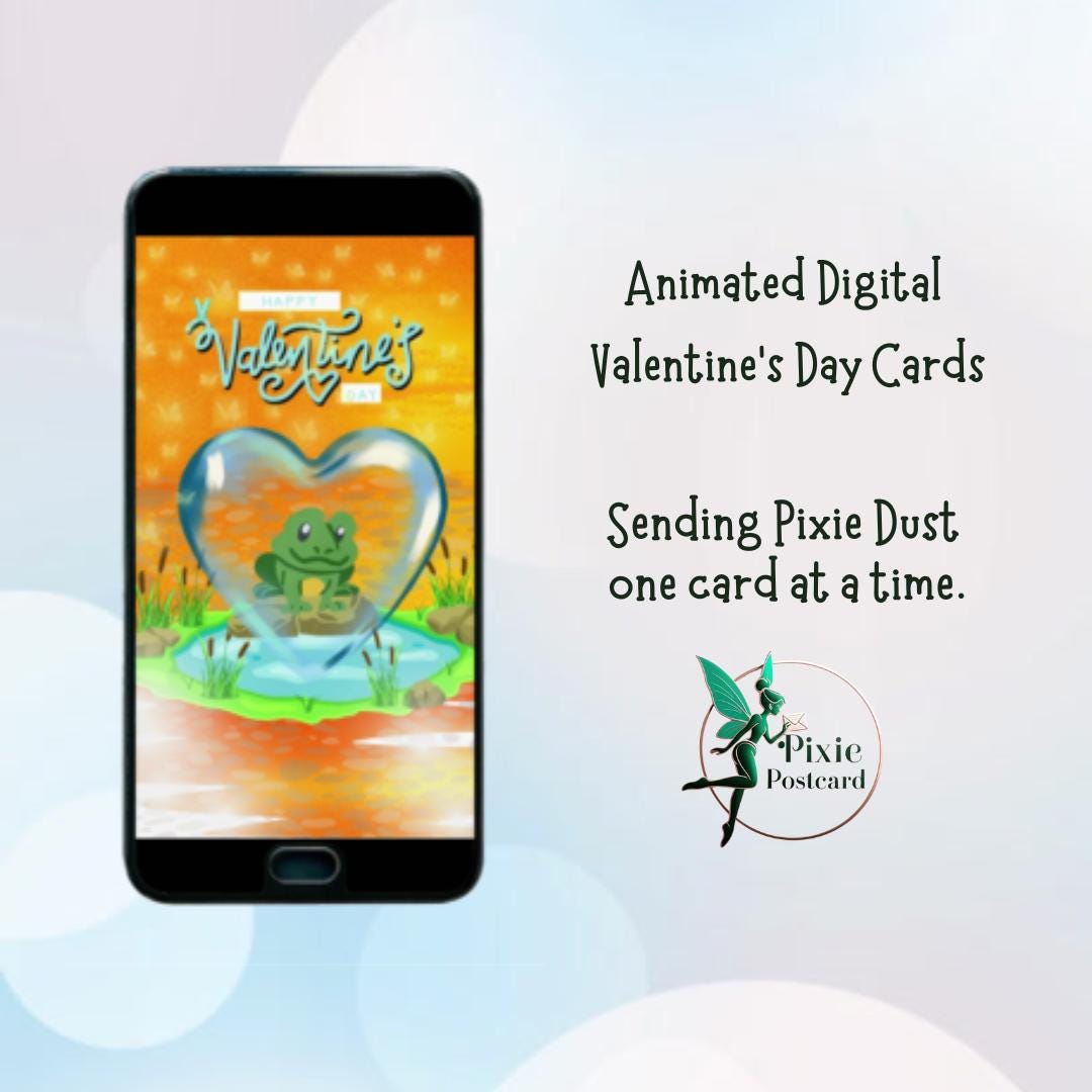 Animated Ecard for Texting Valentine's Day Frog I Love You - Etsy