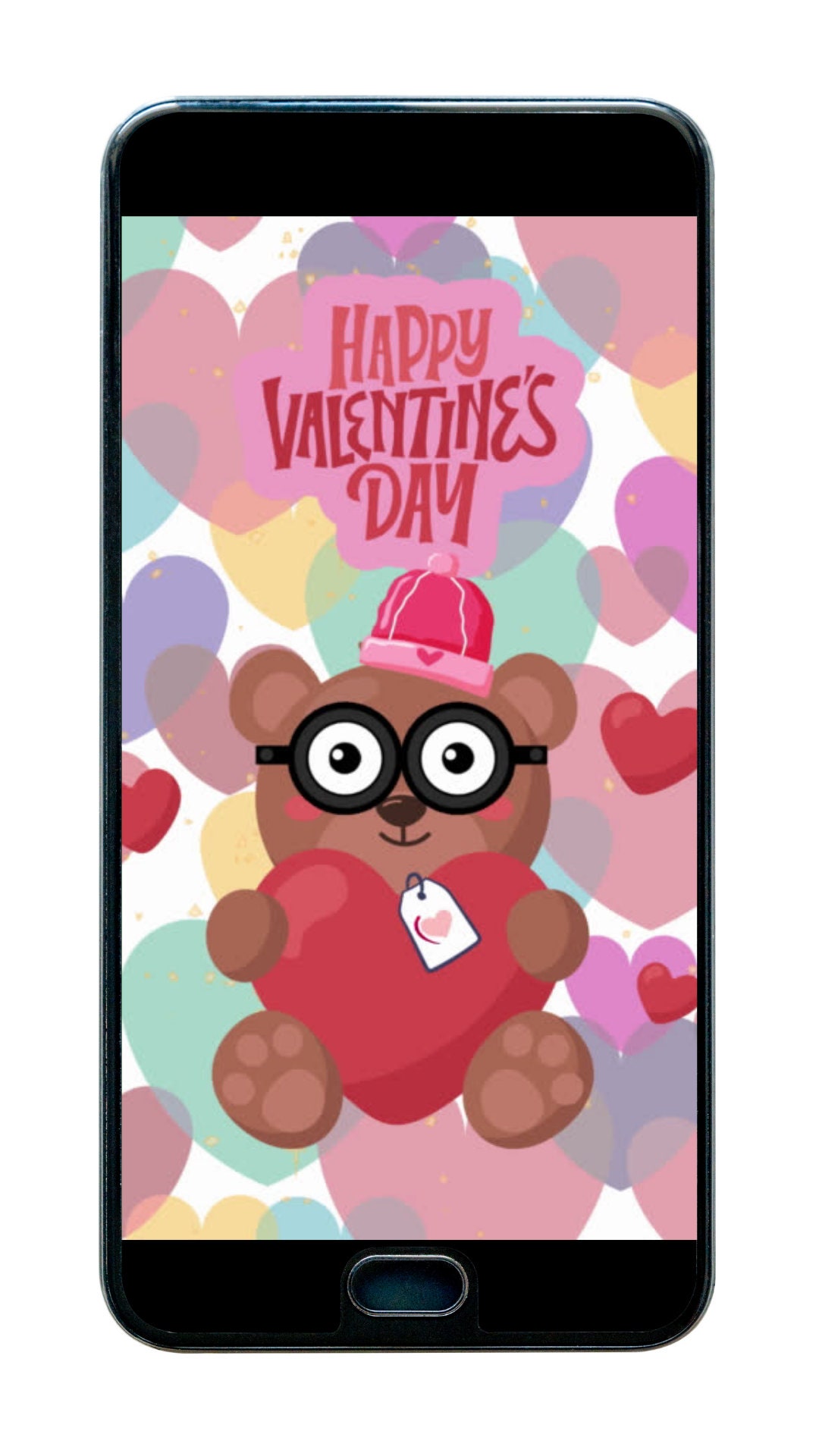 Valentine's Day Teddie Valentine's Day Animated Digital Card Simply ...