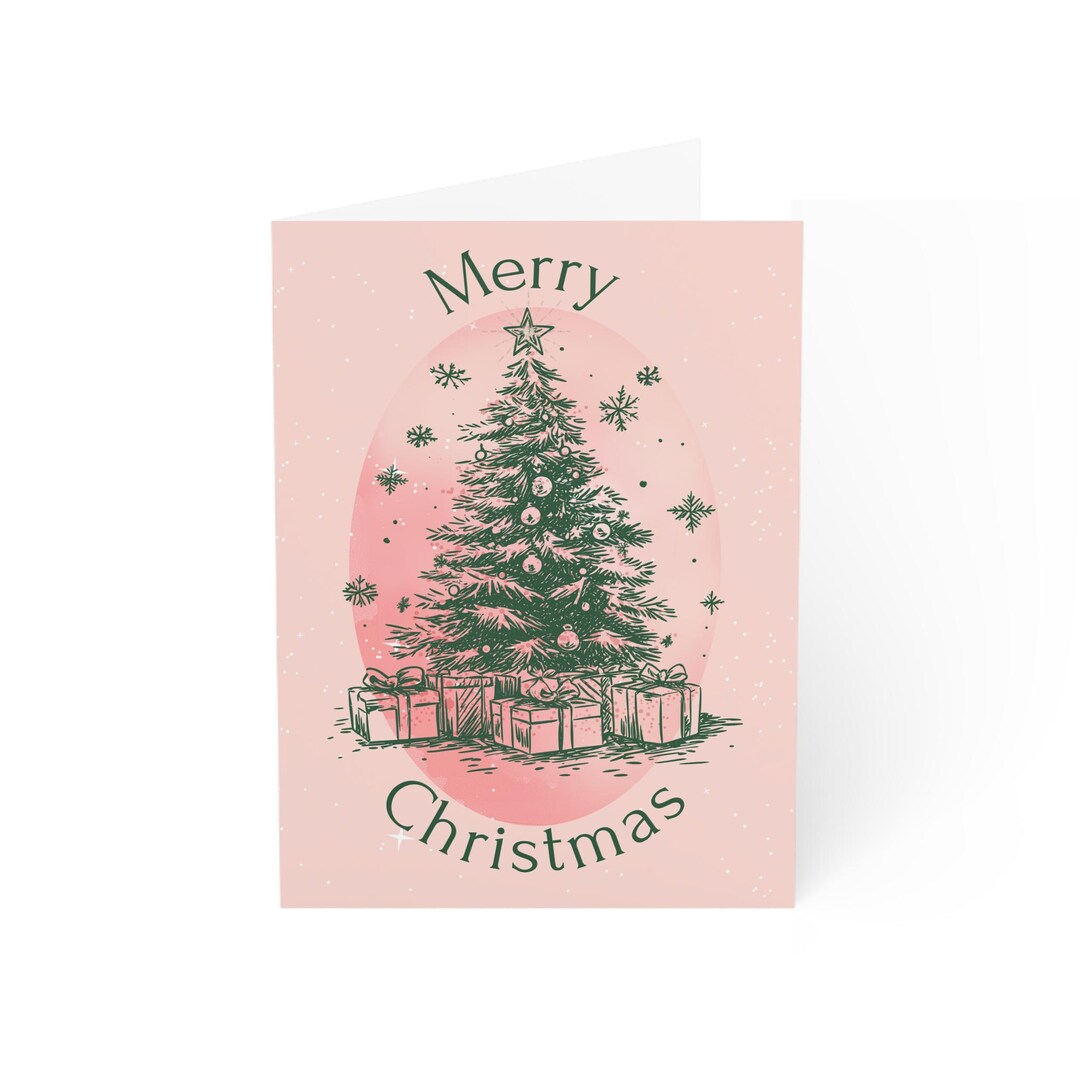 Personalized Christmas Greeting Card: Holiday Stationery With Envelope ...