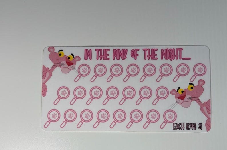Pink Panther Duo Mini Savings Challenge - Etsy