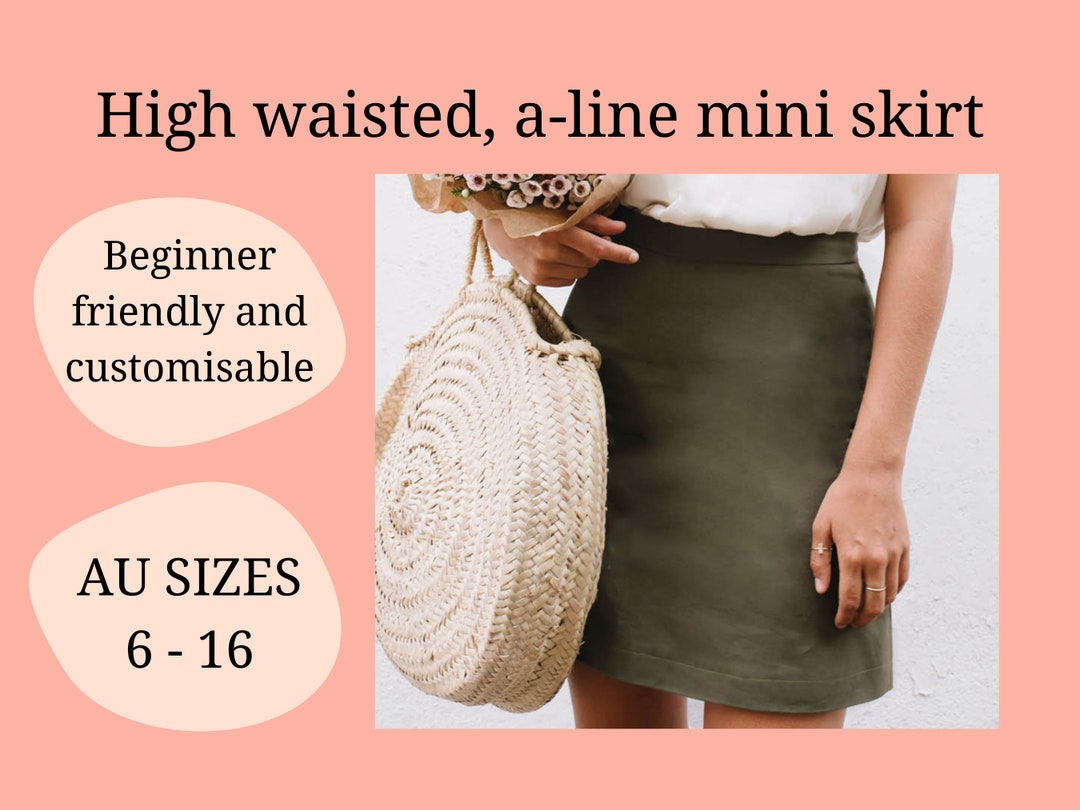 A-line Mini Skirt Sewing Pattern - Etsy