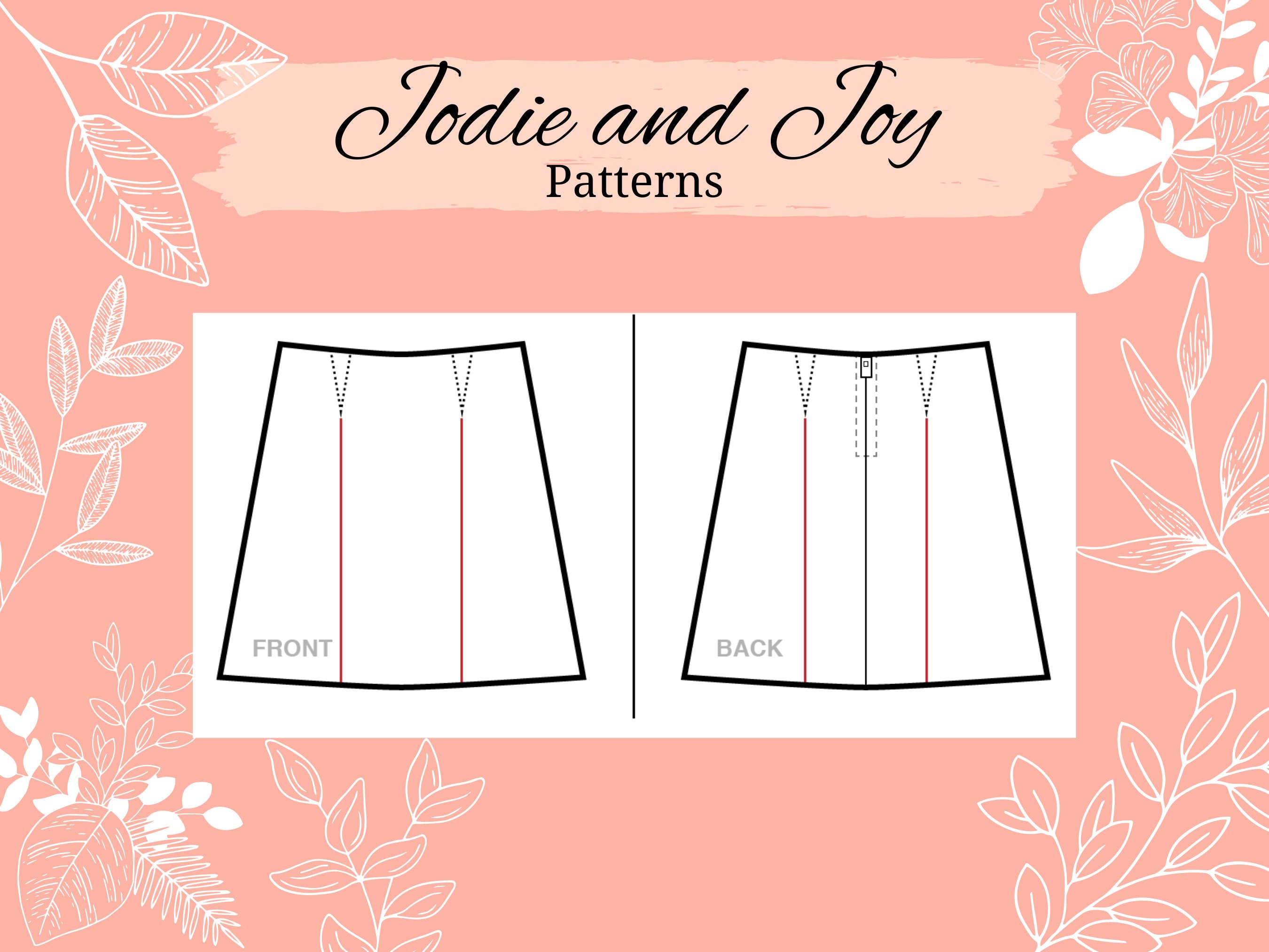 A-line Mini Skirt Sewing Pattern - Etsy