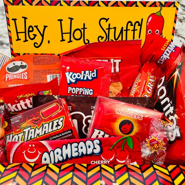 Red Snack Box - Etsy