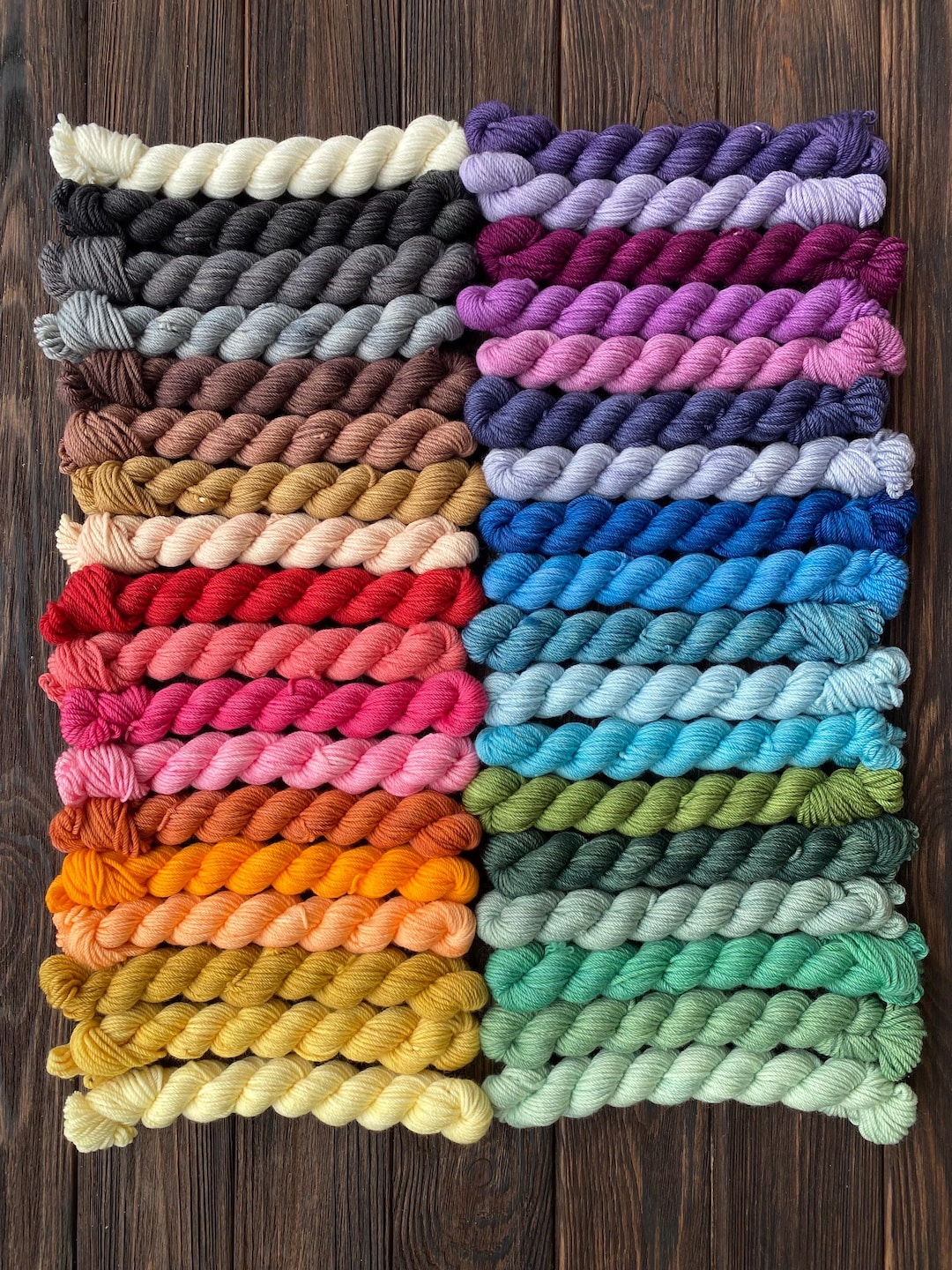 Individual Minis - Doodle Bar 20 Gram Mini Skeins DK Hand-dyed Ready to ...