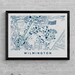 Wilmington UNCW Campus Map Print, College Graduation Gift, Penn State ...