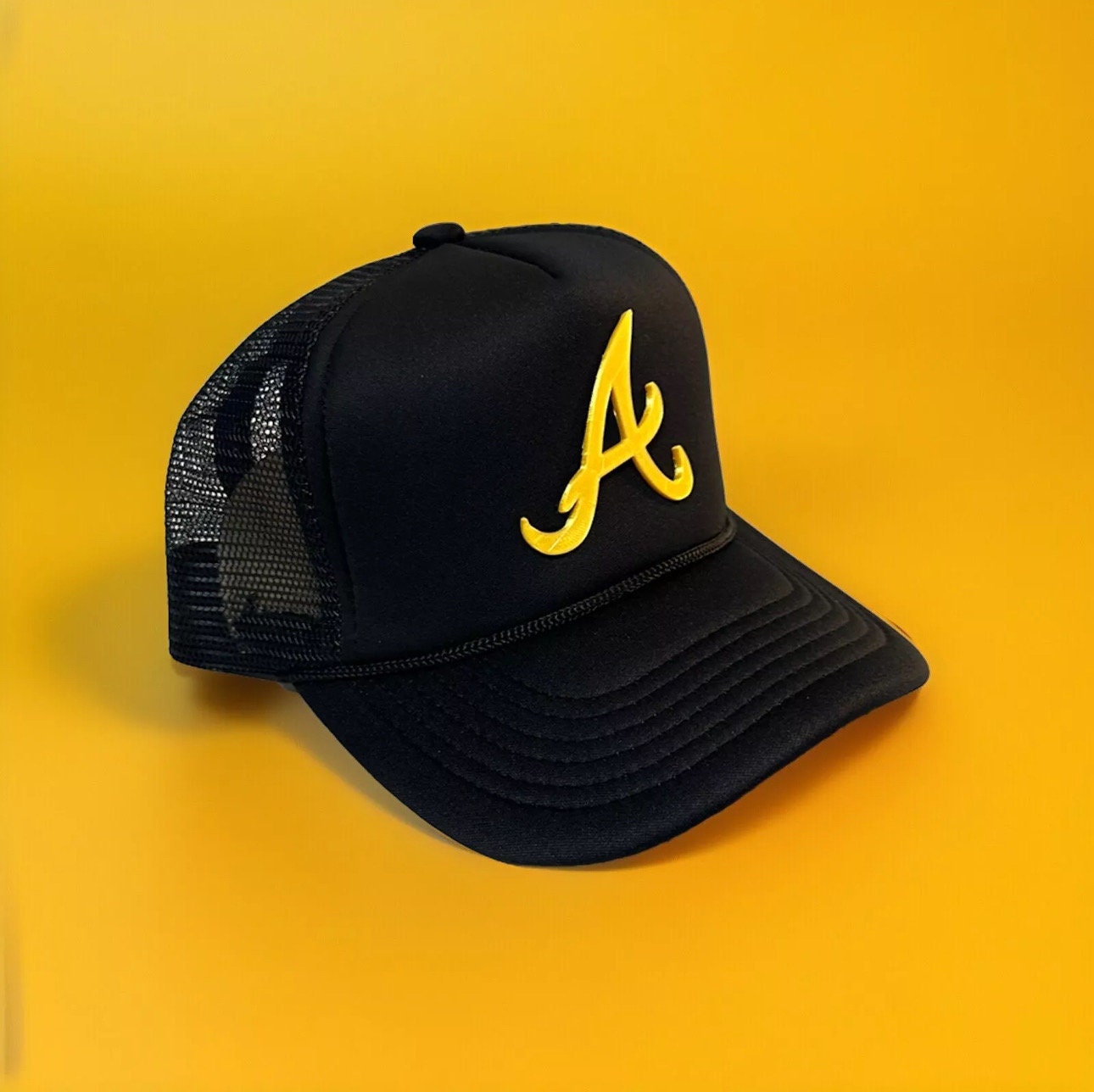Custom Atlanta Braves 3d Sculpted Snapback Trucker Hat , ATL Hat ...