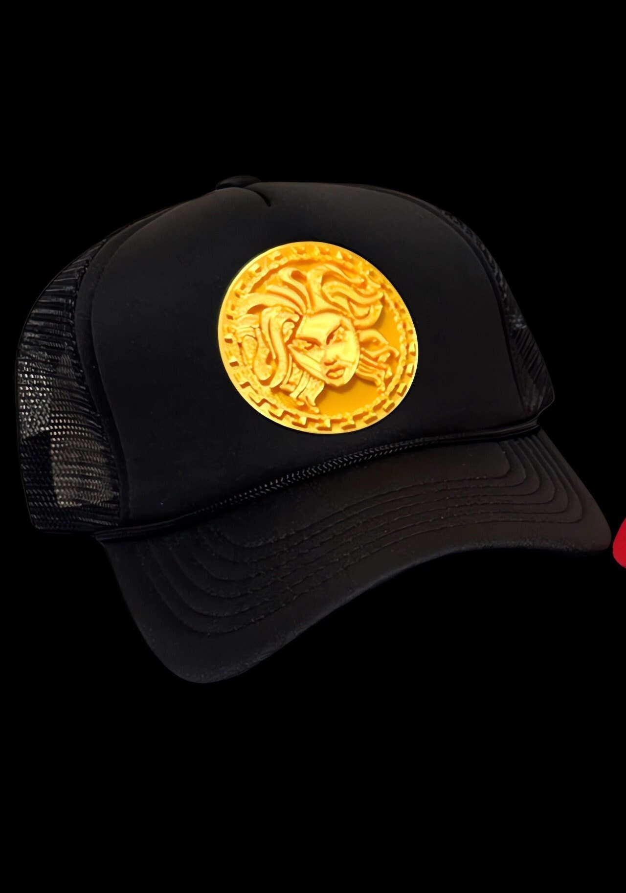 Medusa Mesh Snapback Trucker Cap Elegant Greek Mythology Goddess Hat ...