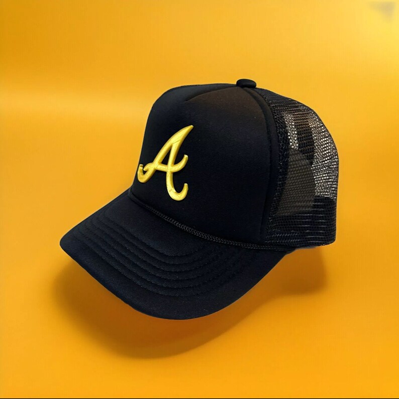 Custom Atlanta Braves 3d Sculpted Snapback Trucker Hat , ATL Hat ...