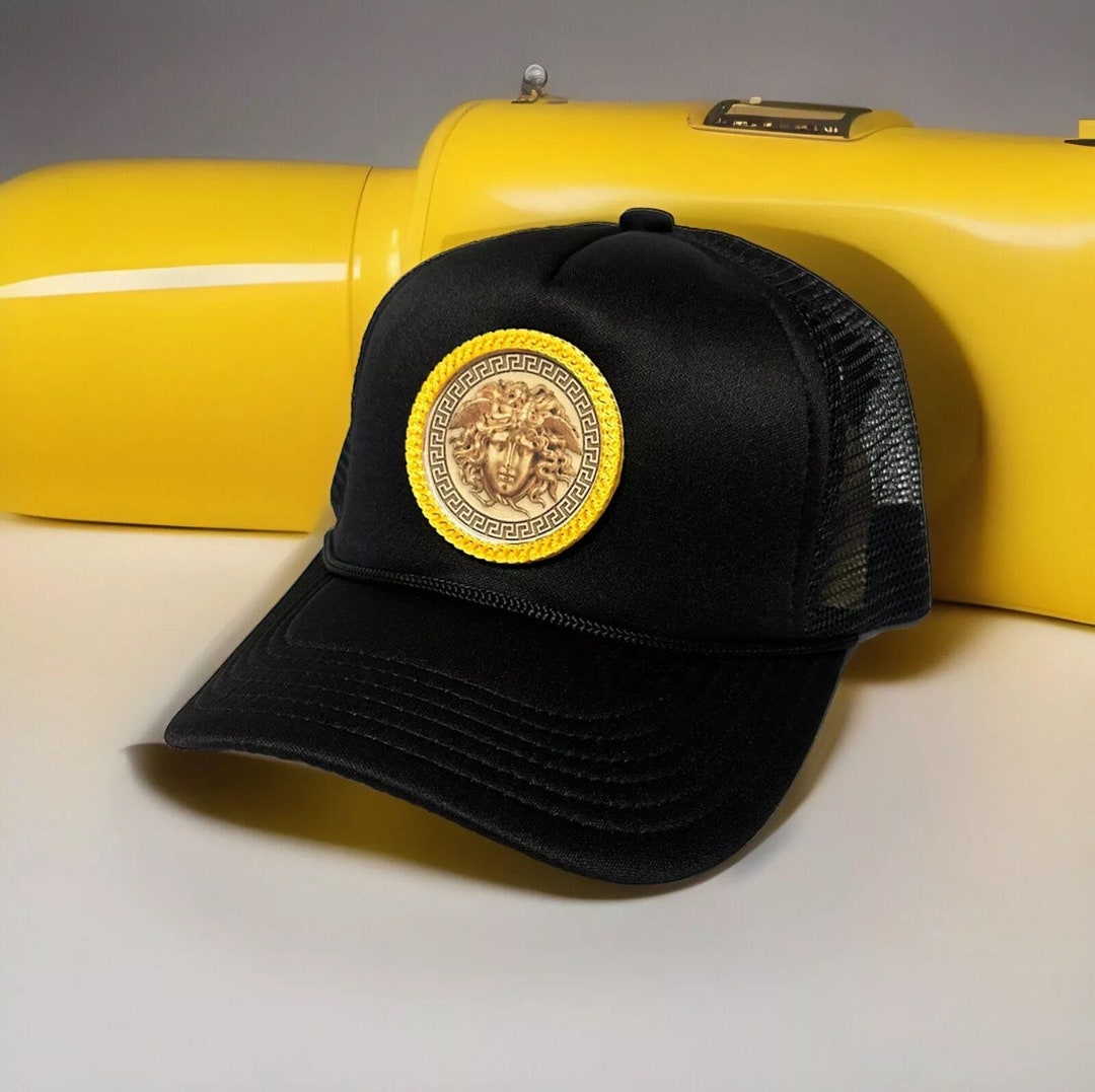 Medusa Mesh Snapback Trucker Cap - Elegant Greek Mythology Goddess Hat ...