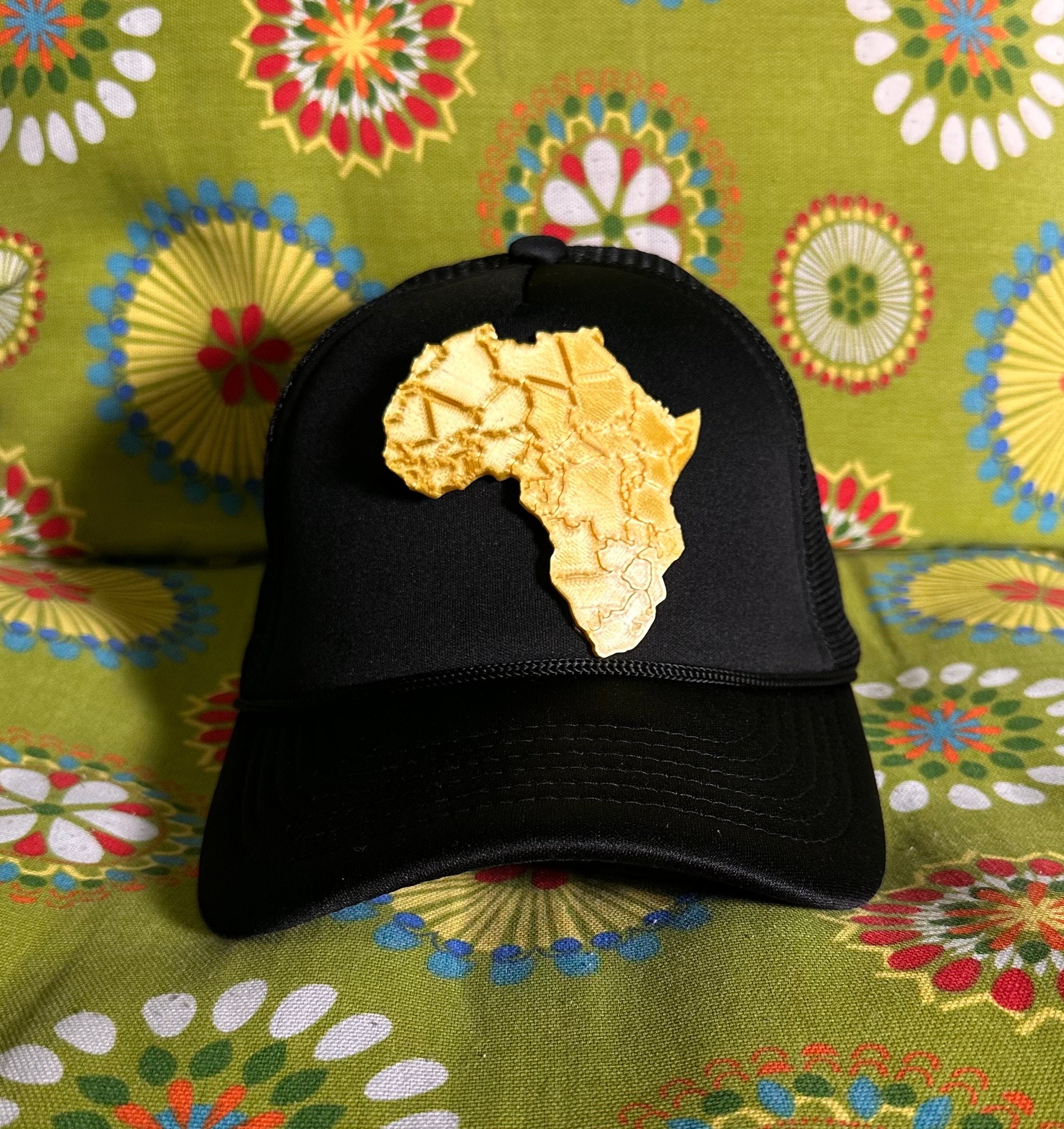 Africa Hat, Africa Map Hat, Very Detailed With All the African ...