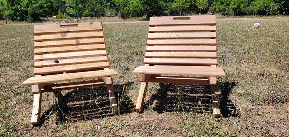 Collapsible Cedar Nesting Chair routered/ Wood Plugs - Etsy