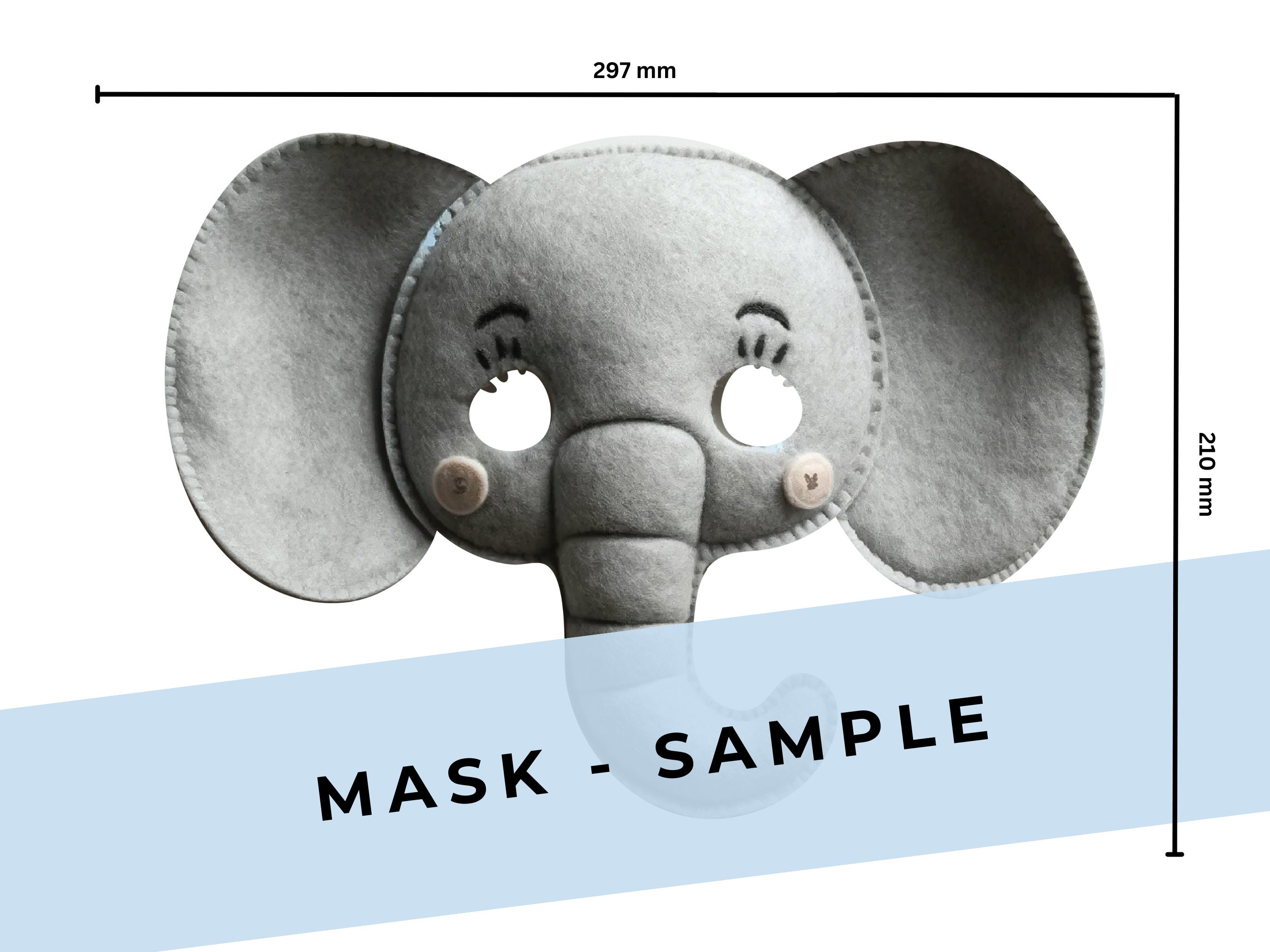 Felt Safari Animal Mask Patterns Printable Mask, Coloring Page & Felt ...