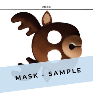 Felt Woodland Animal Mask Patterns - Printable Mask, Coloring Page ...
