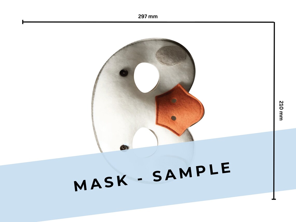 Felt Farm Animal Mask Patterns Printable Mask, Coloring Page & Felt ...