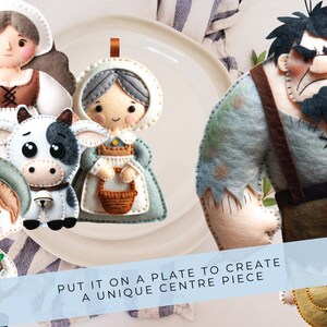 Jack and the Beanstalk Felt Patterns - DIY Craft Kit for Busy Books ...