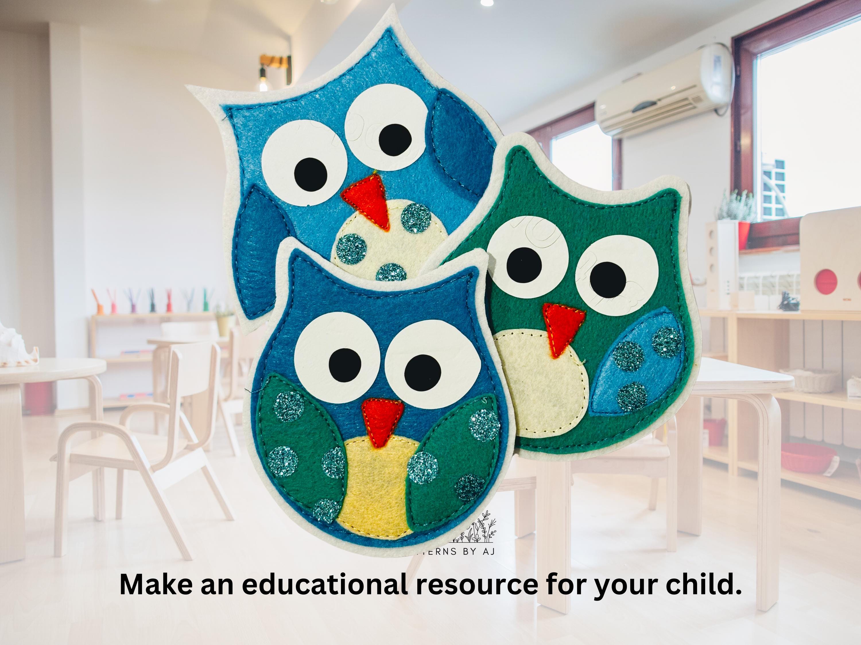 Felt Owl Pattern Digital Template: Craft Your Own Adorable Owls! - Etsy