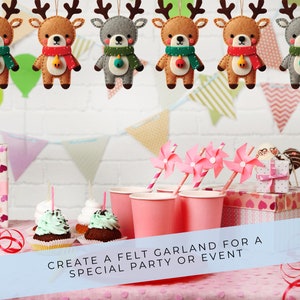 Felt Pattern Digital Template: Create Your Own Christmas Reindeer! - Etsy