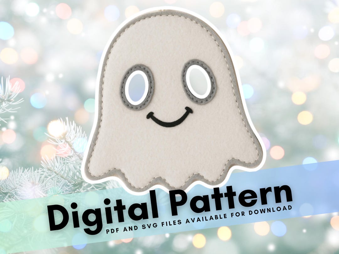 DIY Felt Mask Pattern Scary Ghost Mask for Halloween | PDF & SVG Sewing ...
