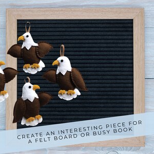 Felt Bald Eagle Animal Pattern: Create Adorable Felt Crafts and Quiet ...