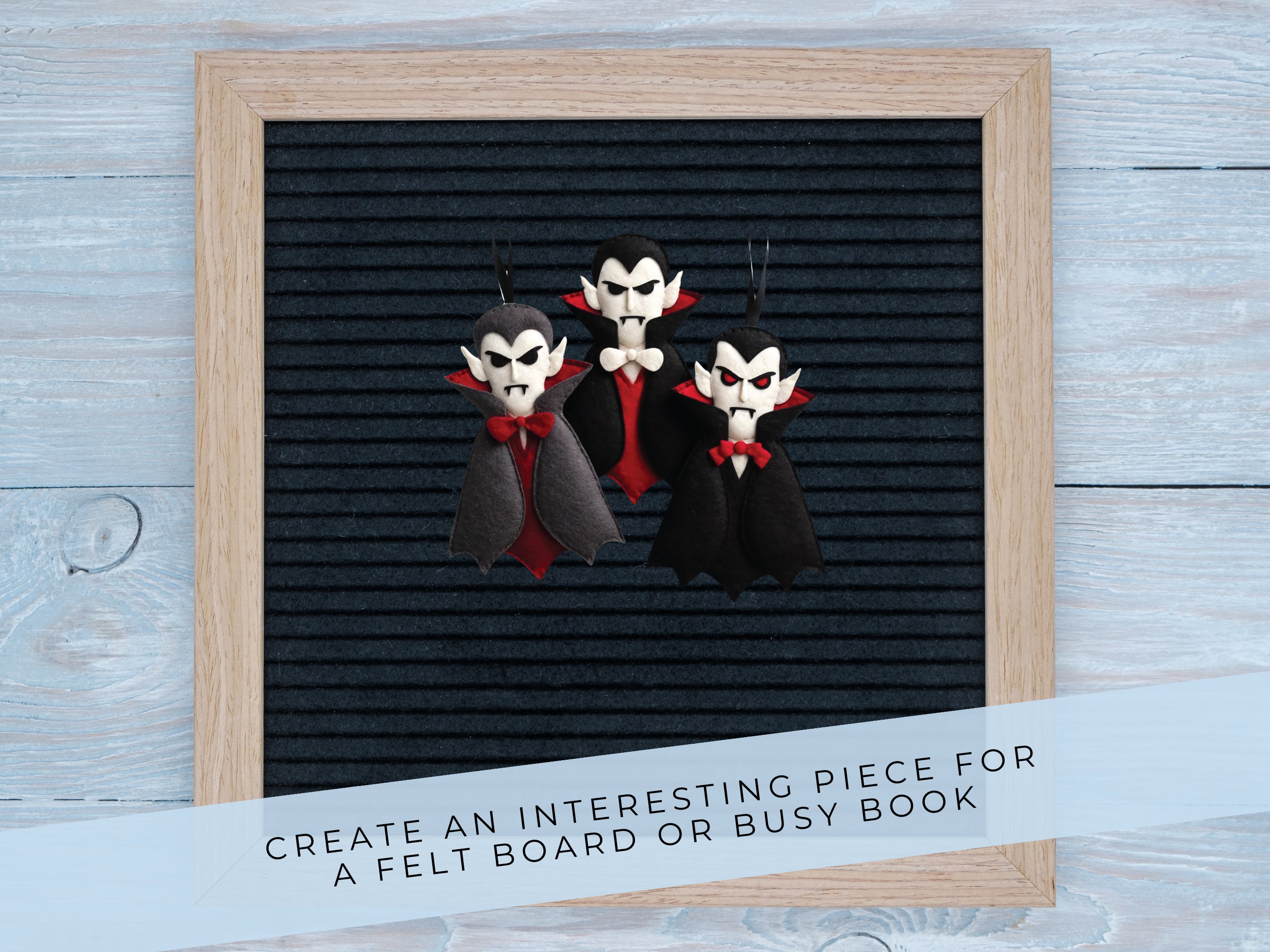 Vampire Felt Pattern Digital Template: Craft Your Own Count Dracula - Etsy