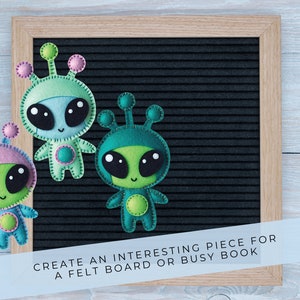 DIY Felt Alien Pattern - Versatile Craft Sewing Project for Ornaments ...