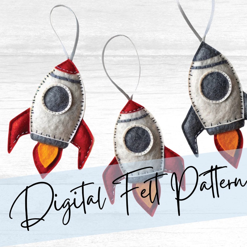 Felt Rockets - Etsy