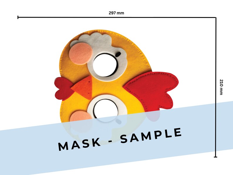 Felt Farm Animal Mask Patterns Printable Mask, Coloring Page & Felt ...