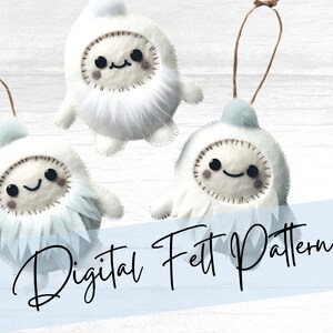 Yeti Felt Pattern Digital Template: Craft Your Own Mythical Creature ...