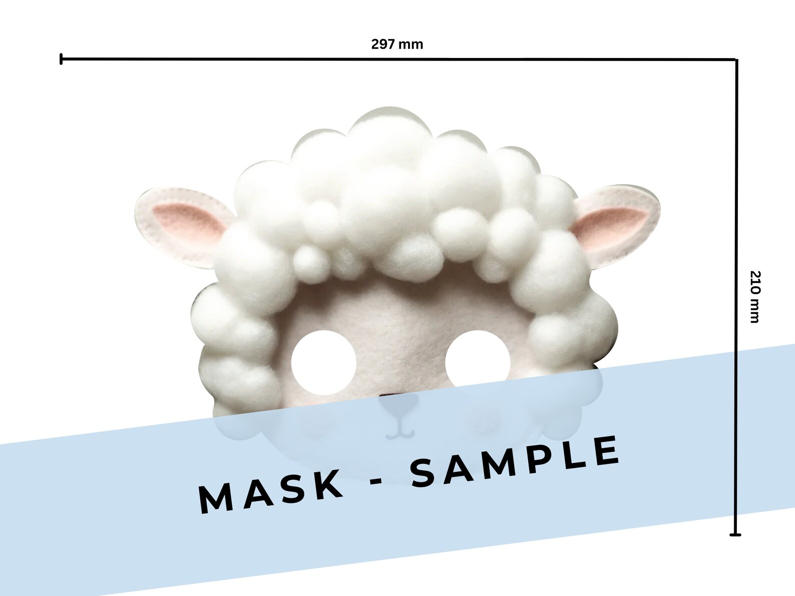 Felt Farm Animal Mask Patterns Printable Mask, Coloring Page & Felt ...