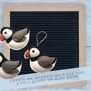 Puffin Felt Ornament Pattern: DIY Animal Sewing (digital Pattern) - Etsy