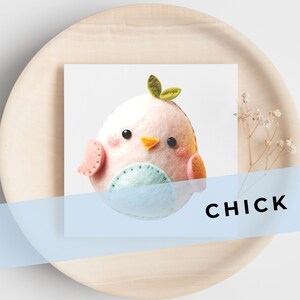 Versatile Easter Chick Felt Pattern PDF Download for Customizable ...