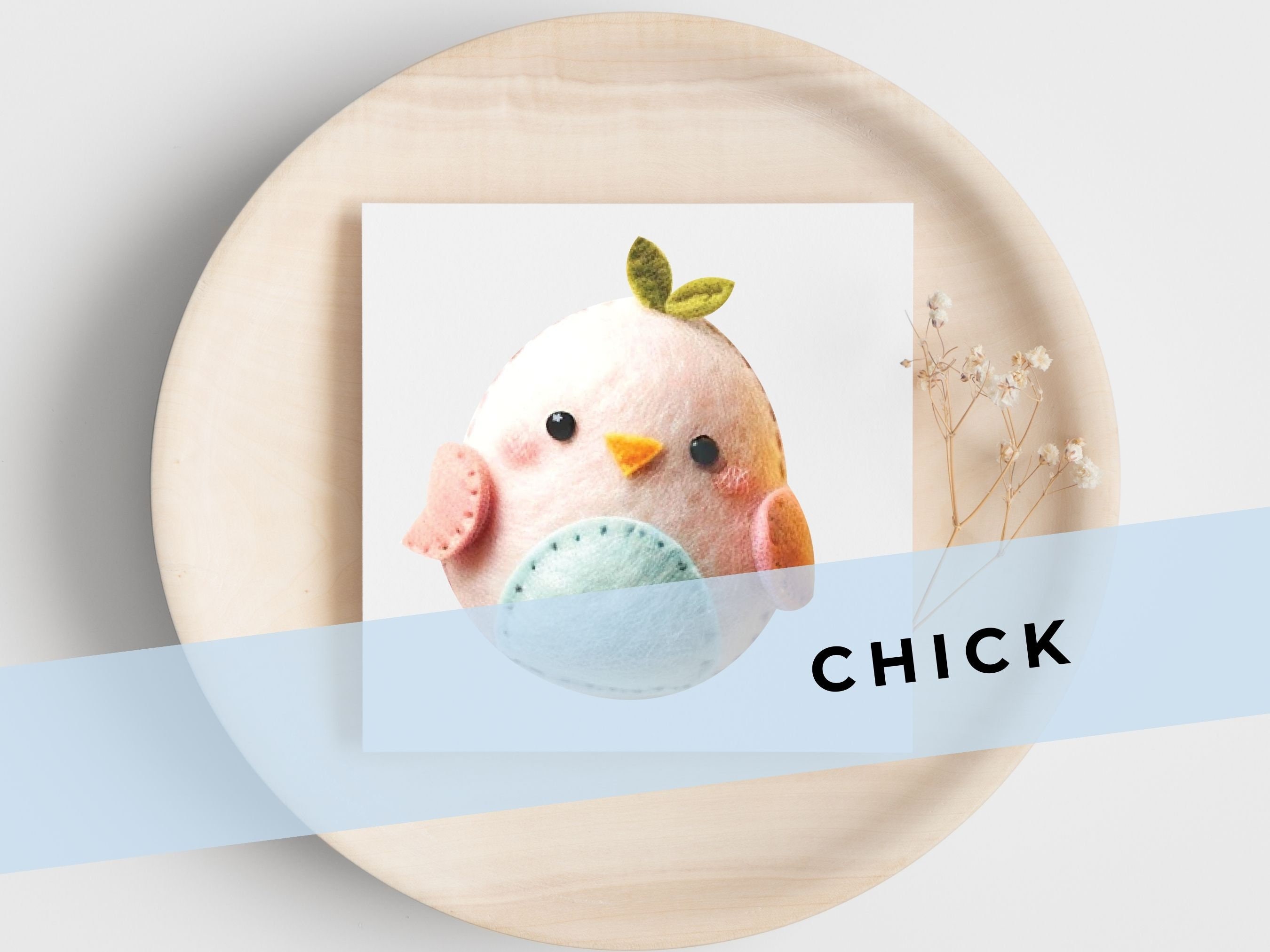 Versatile Easter Chick Felt Pattern PDF Download for Customizable ...