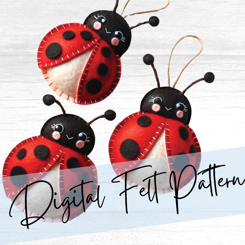 Felt Ladybug - Etsy