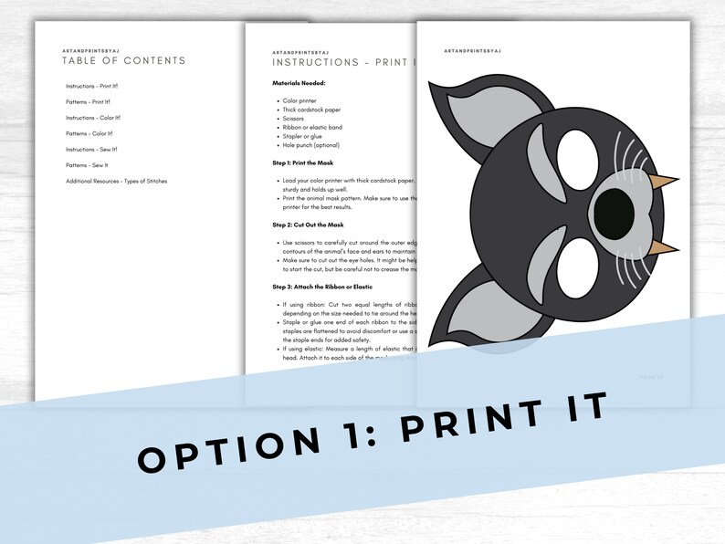 Felt Australian Animal Mask Patterns Printable Mask, Coloring Page ...